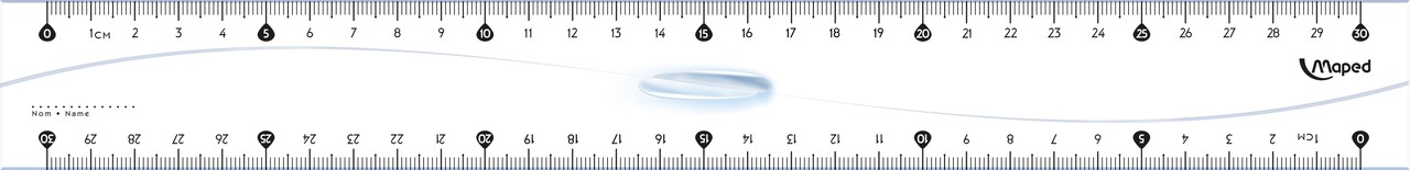 Maped Essentials - Règle triple décimètre 30 cm - transparente Pas Cher ...