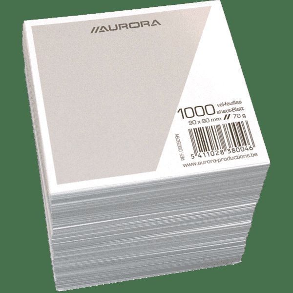 Aurora - memo cube refill - 90 x 90 mm Pas Cher | Bureau Vallée