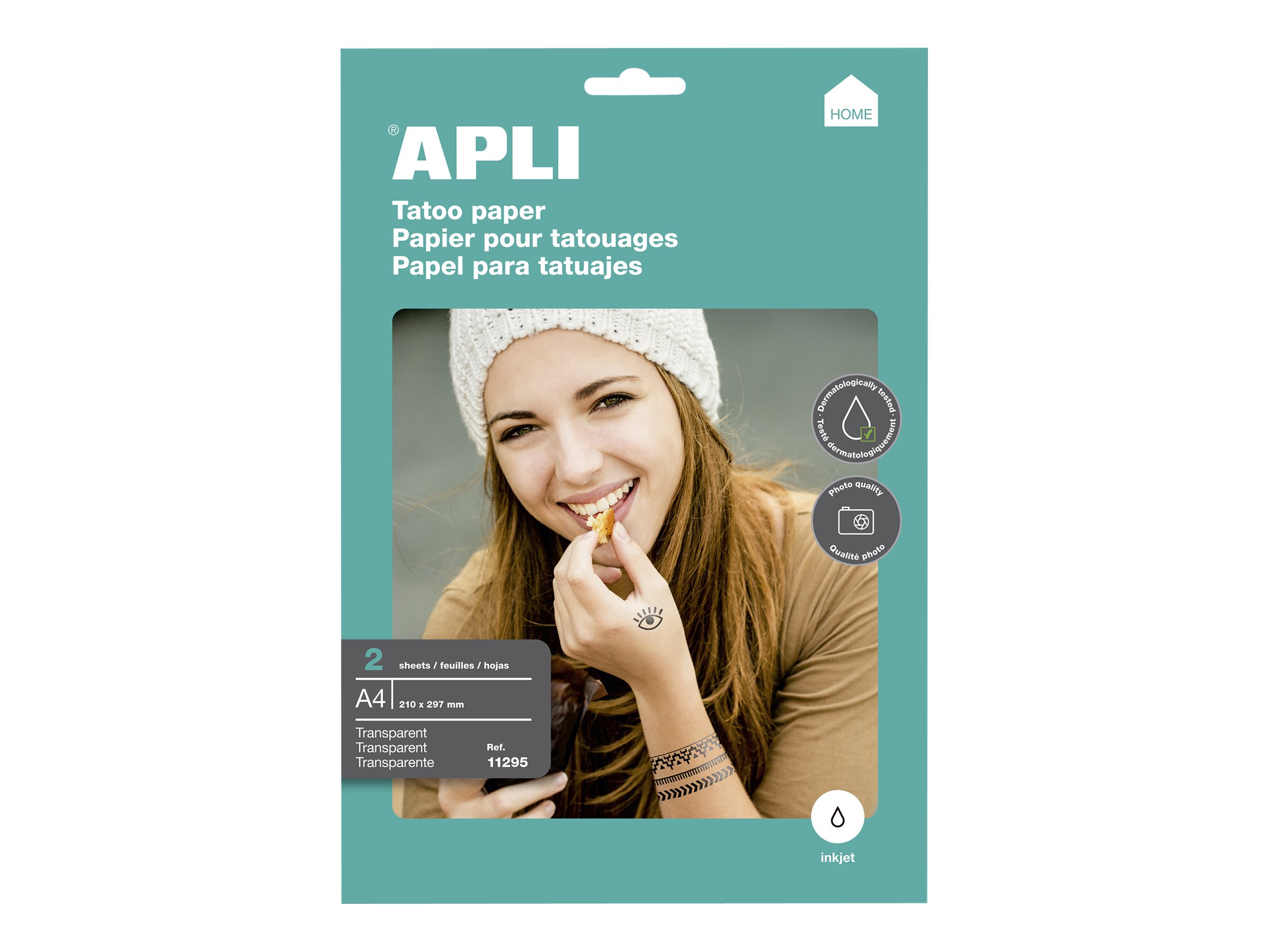 Apli Paper - Papier pour tatouage - 2 feuilles A4 Pas Cher | Bureau Vallée