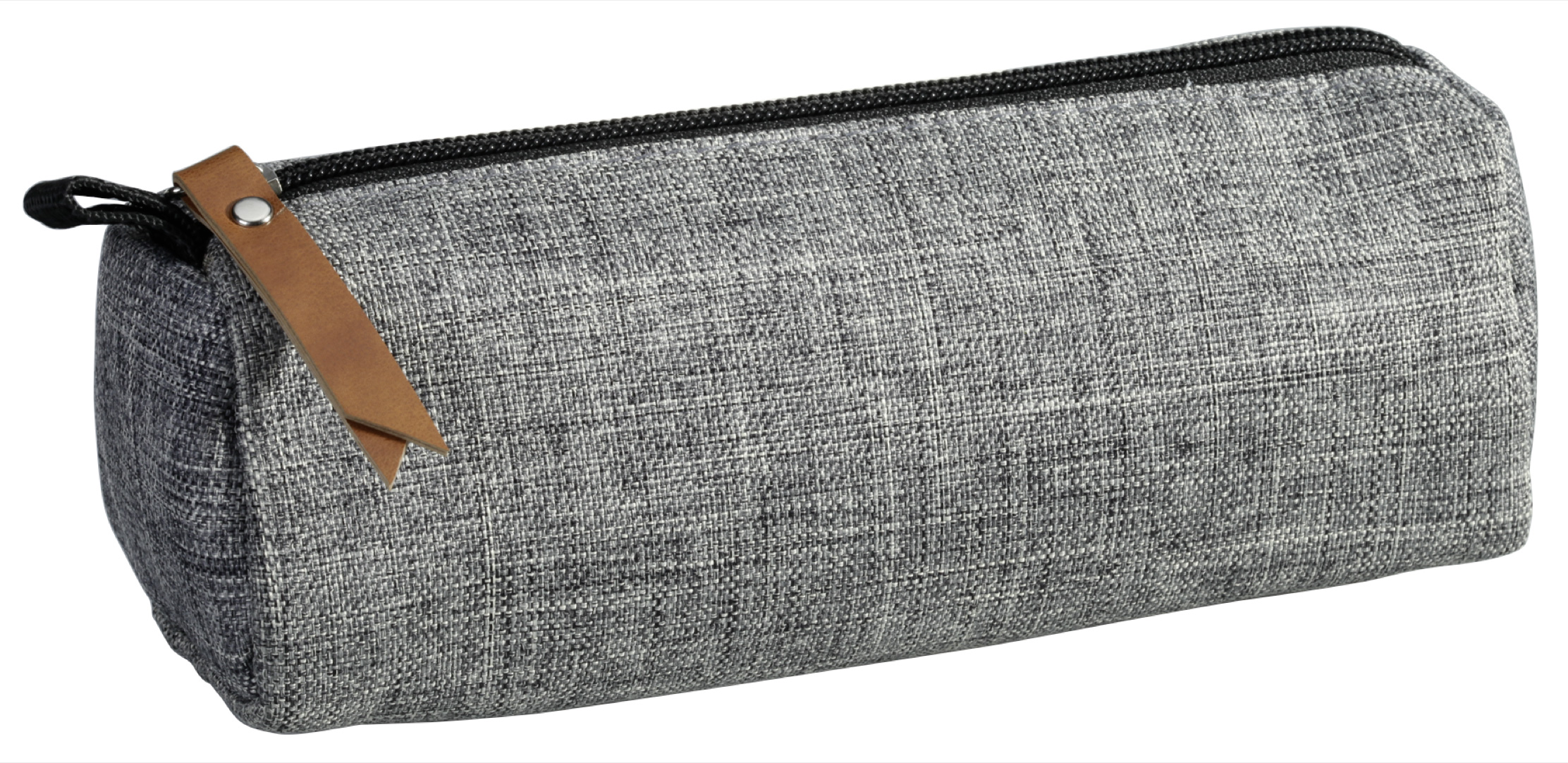 Trousse ronde School 1 compartiment - gris - PET recyclé - Carpentras ...