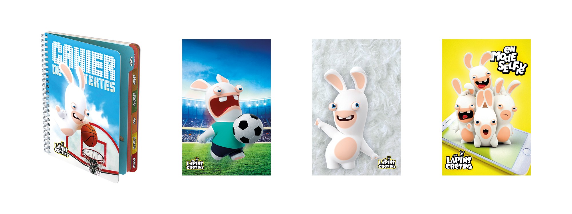 Cahier de textes Lapins Crétins Best Of - 17 x 22 cm - différents ...