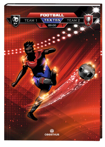 Cahier de textes Football - 15,5 x 21,7 cm - Oberthur Pas Cher | Bureau ...