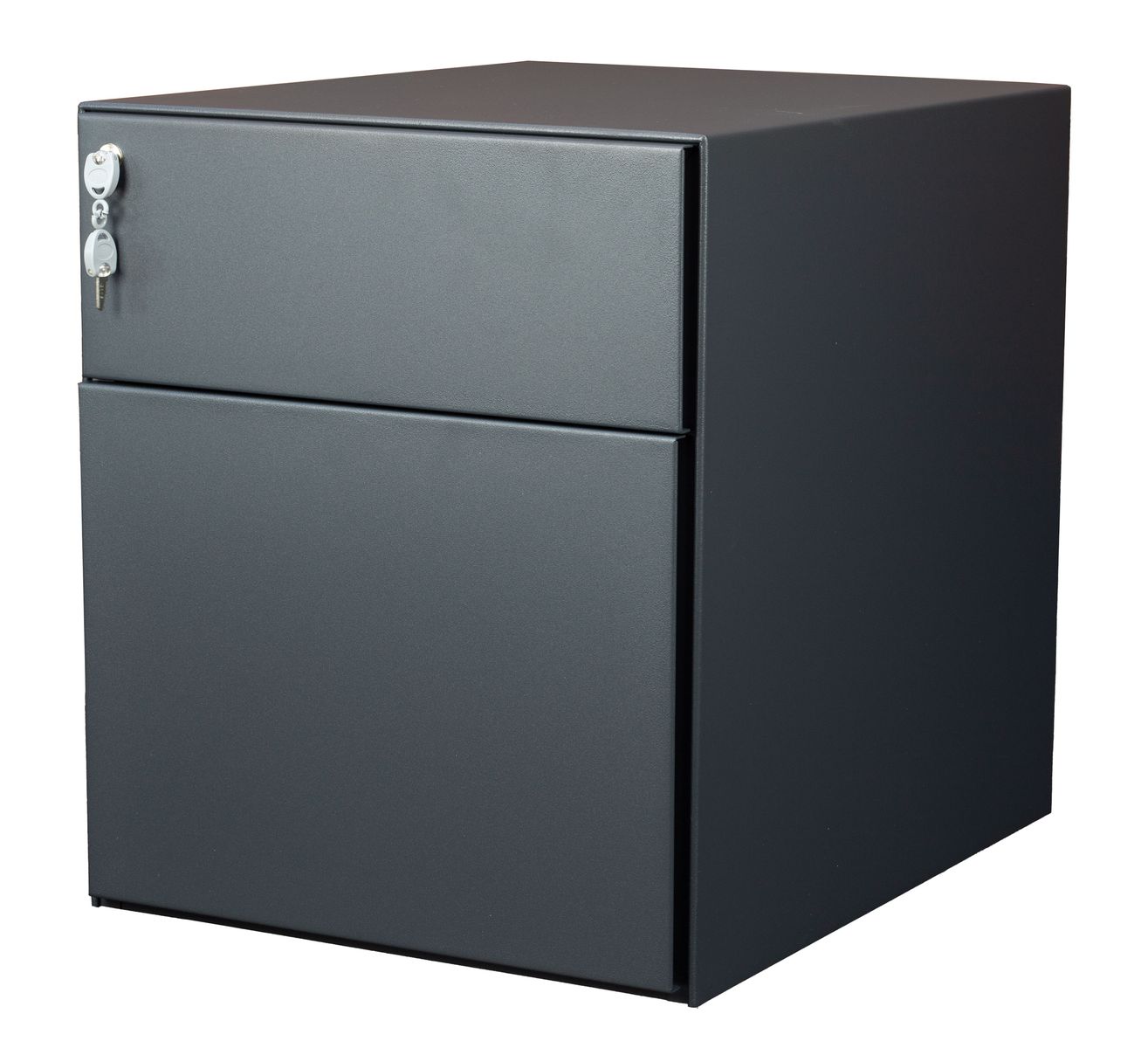 Caisson mobile métallique monobloc – 2 tiroirs - anthracite Pas Cher ...