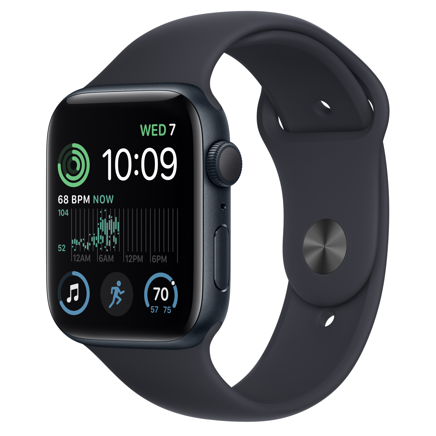 Apple Watch SE (GPS) 2e génération - aluminium minuit - montre ...