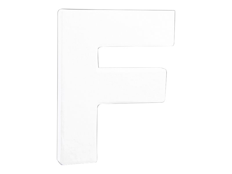 Décopatch - Lettre de décoration - F - petit - 12 cm - blanc - papier ...