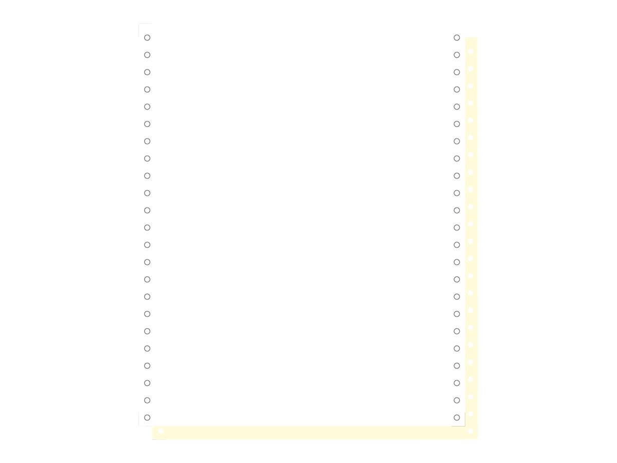 Exacompta - Papier listing blanc/jaune - 1000 feuilles 240 mm x 11 4/6 ...