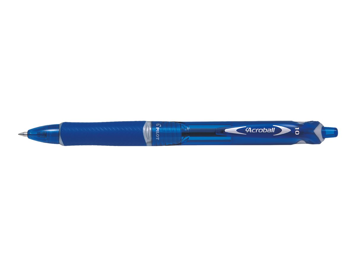 Pilot Acroball Begreen - 10 Stylos à bille - bleu - pointe moyenne Pas ...