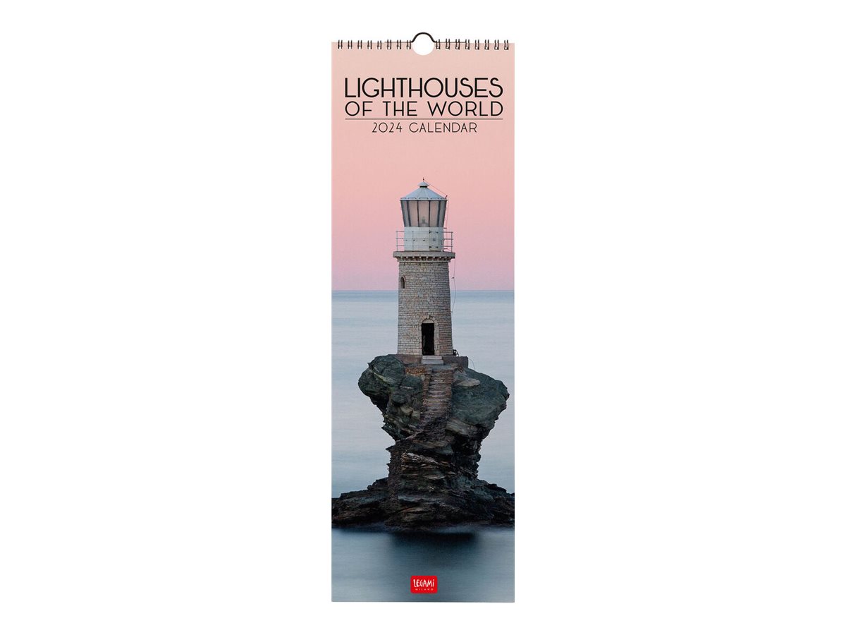 Legami - Calendrier mensuel - 16 x 49 cm - lighthouses of the world Pas ...