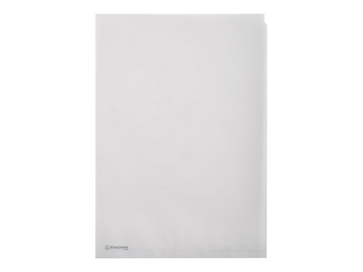 Exacompta - 50 Pochettes coin papier - A4 - transparent blanc Pas Cher ...