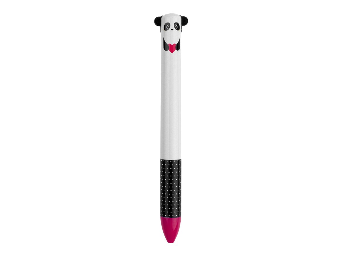 Legami - Stylo à bille 2 couleurs - motif panda Pas Cher | Bureau Vallée