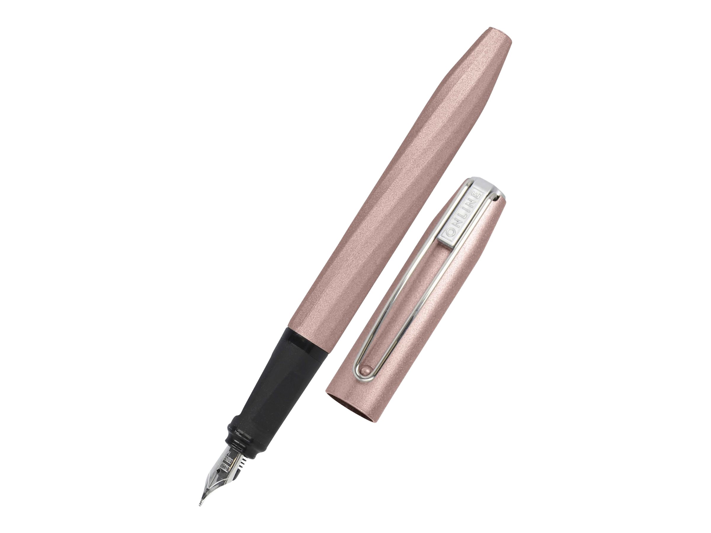Online Slope Metallic - Stylo plume rose Pas Cher | Bureau Vallée
