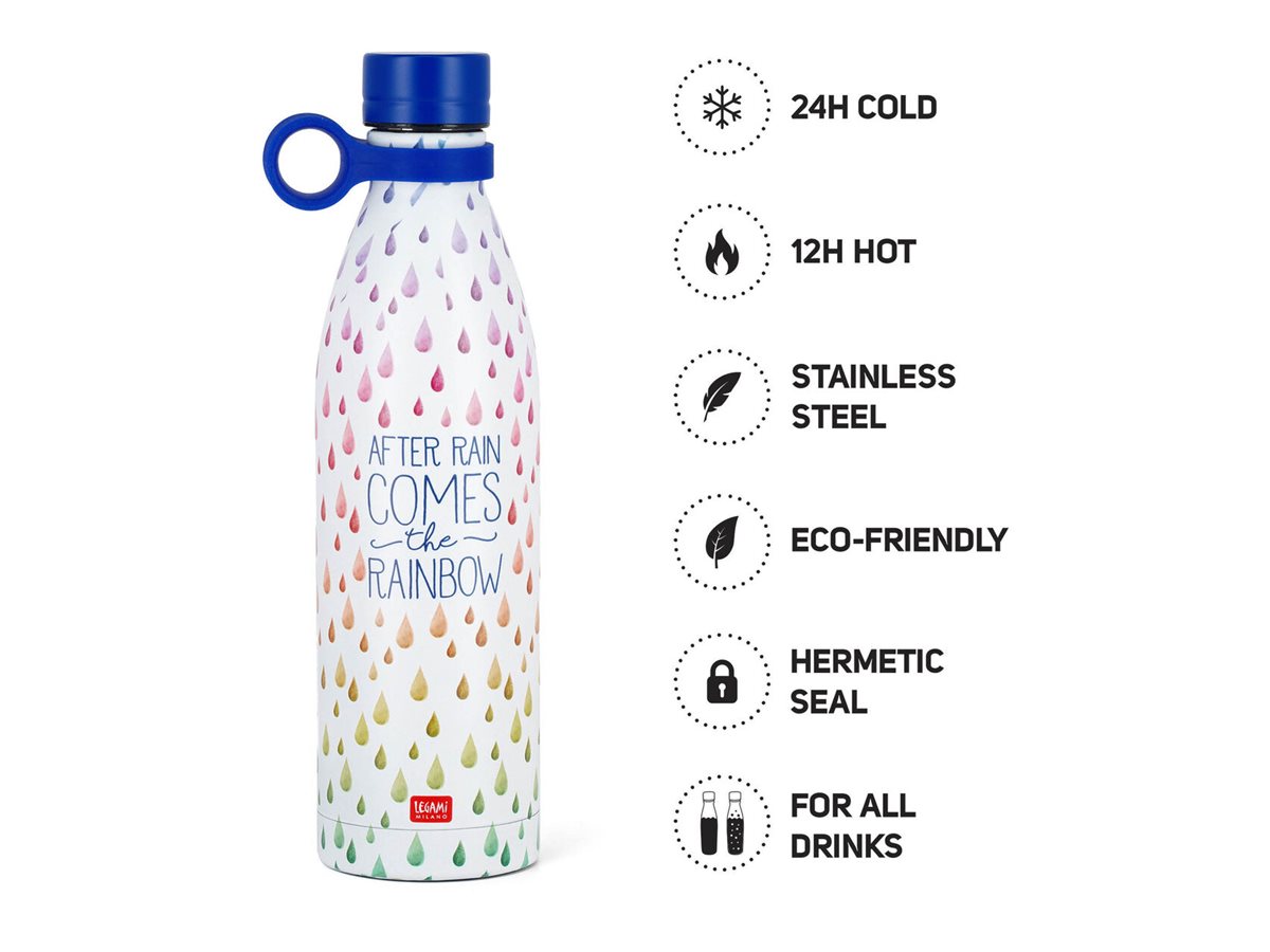 Legami Hot & Cold - Gourde bouteille thermique - after rain - 800 ml ...