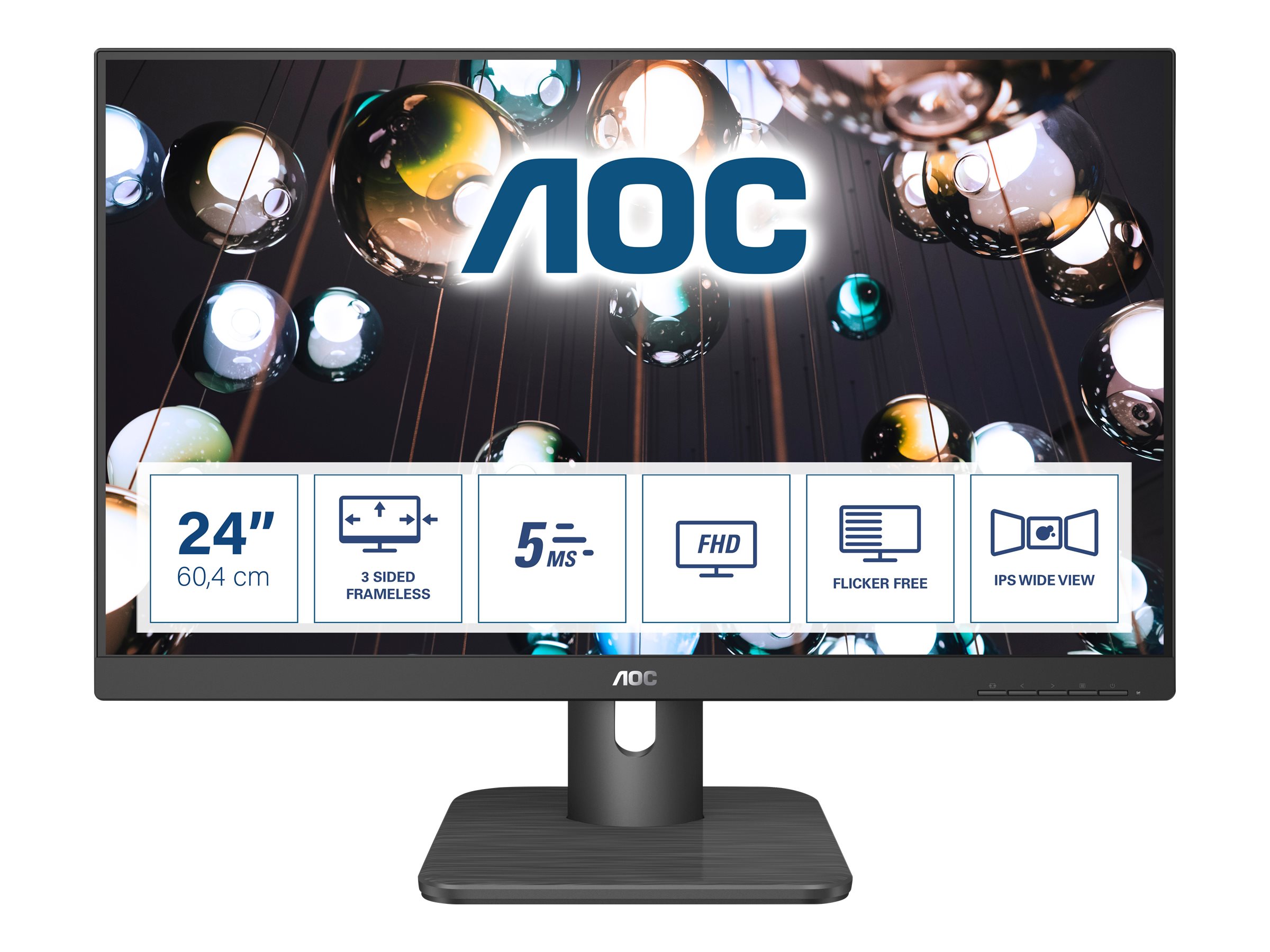 AOC 24E1Q - écran LED 23,8" - Full HD (1080p) Pas Cher | Bureau Vallée