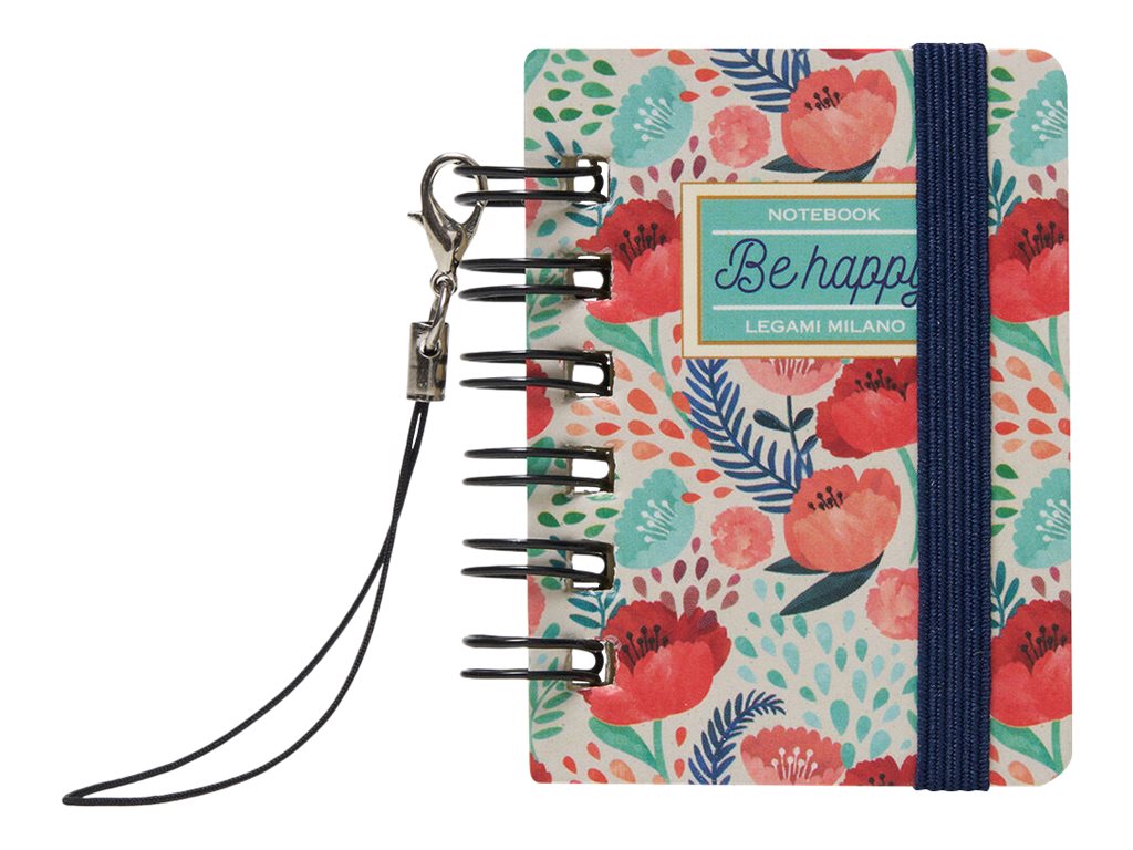 Legami - Mini carnet à spirale - motif flower Pas Cher | Bureau Vallée
