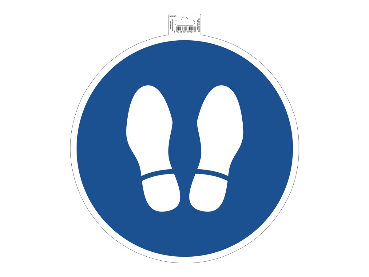 Exacompta - Pictogramme - arrêt obligatoire - 350 x 350 mm - bleu Pas ...