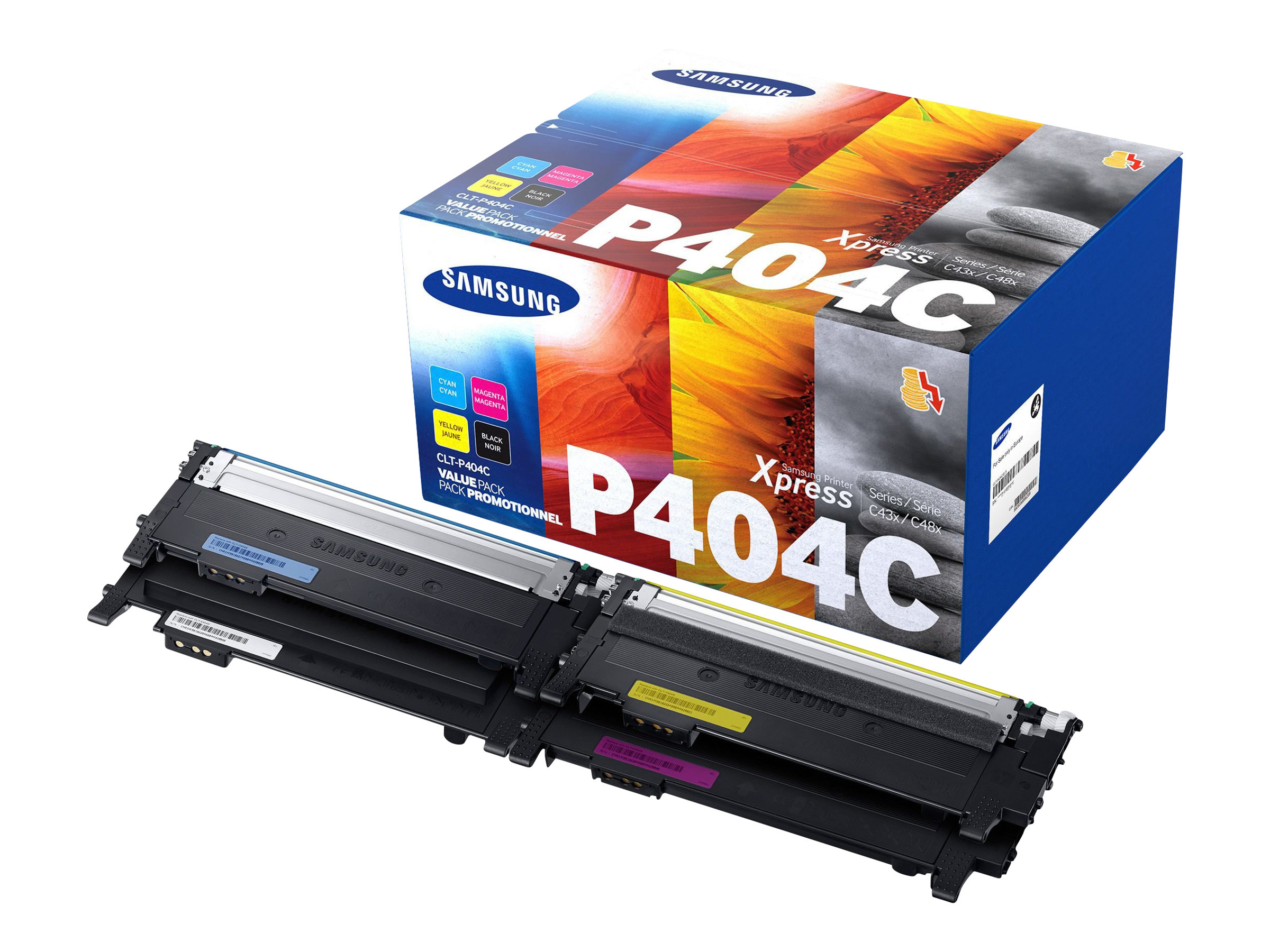 Samsung CLT-P404C - pack de 4 - noir, jaune, cyan, magenta - cartouche ...