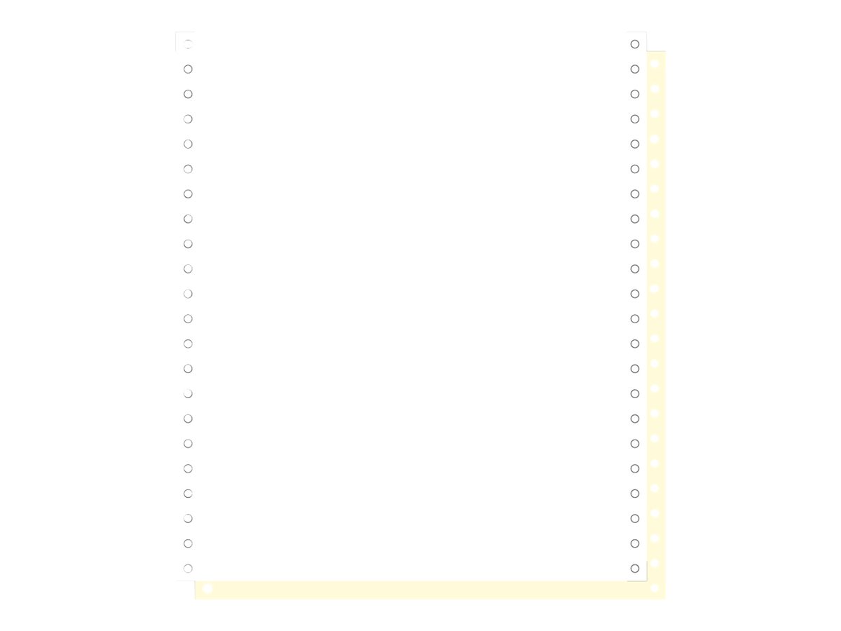 Exacompta - Papier listing blanc/jaune - 1000 feuilles 240 mm x 11 ...