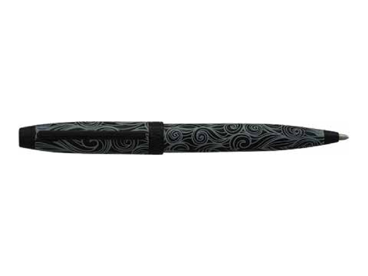Enzo Varini Taormina Carena - Mini stylo à bille acier noir motif gris ...