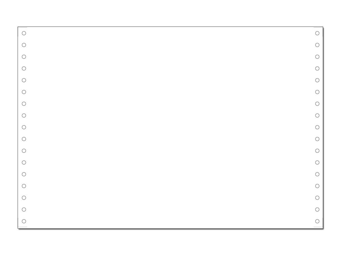 Exacompta - Papier listing blanc - 2000 feuilles 330 mm x 8 1/2 ...